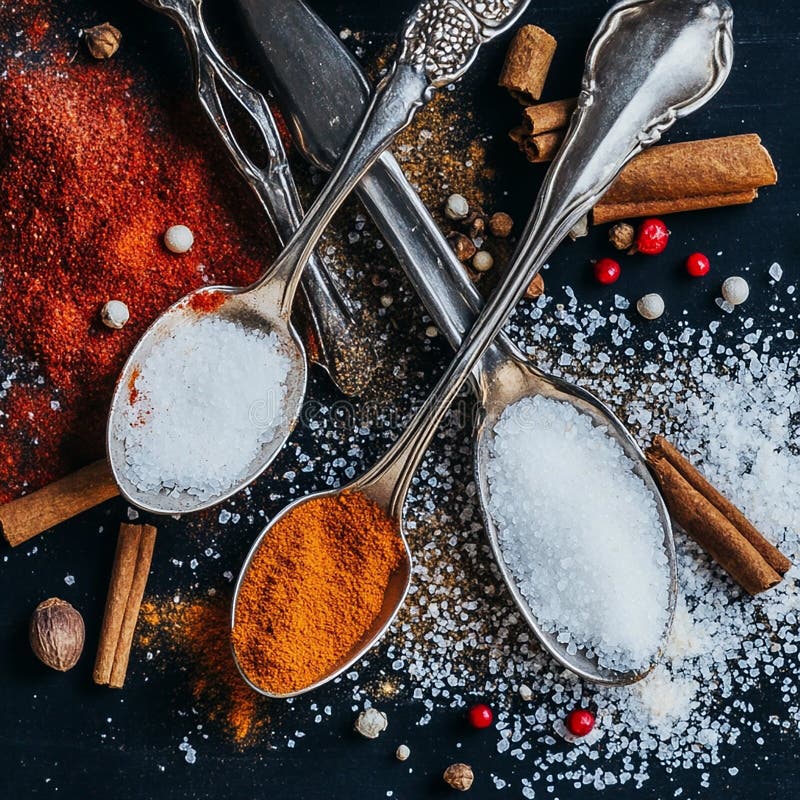 Collection of Baking Spices Including Nutmeg, Ginger, and Cinnamon ...