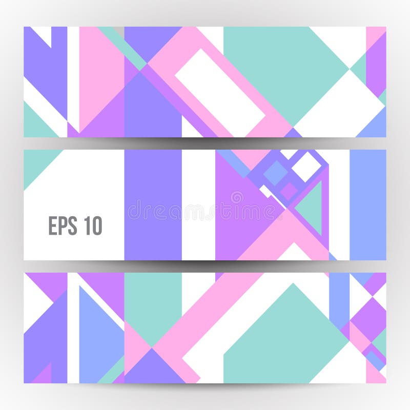 Collection Banner Design, Colorful Background, Vector Illustration ...