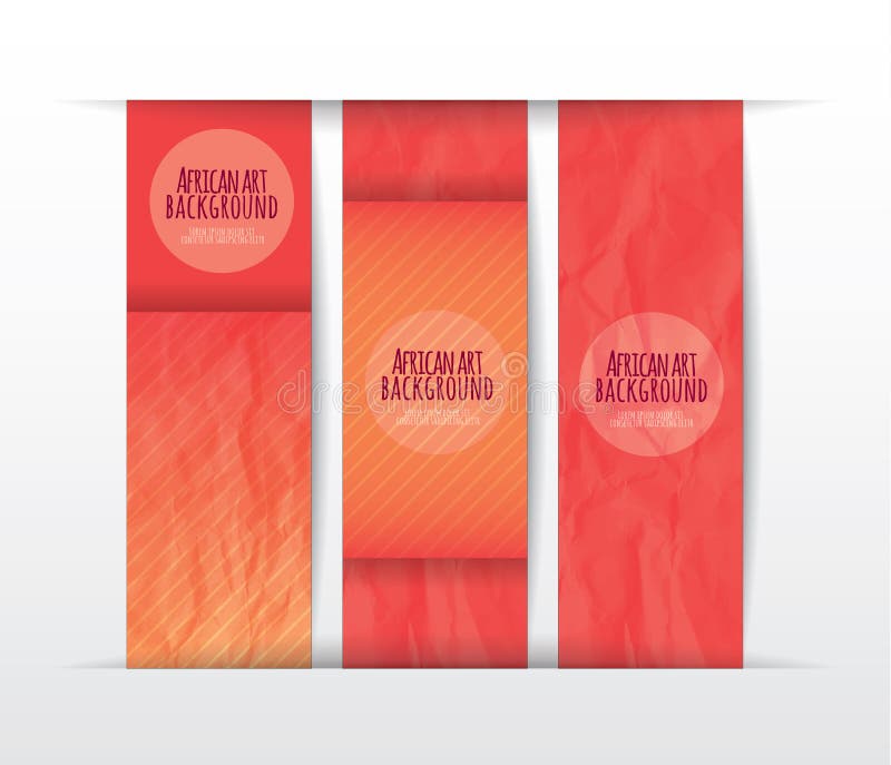 Collection Banner Design Paper of Color Stock Vector - Illustration of ...