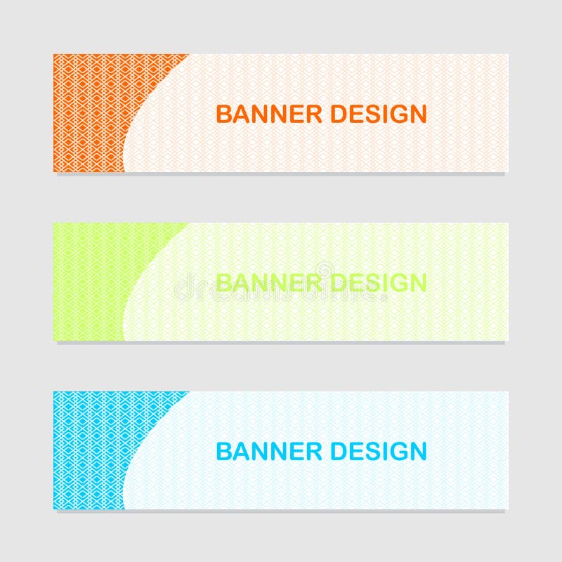 Collection of Banner Design Template Stock Vector - Illustration of ...