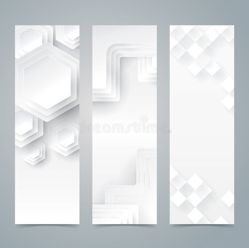 Collection Banner Design, White Background. Stock Vector - Illustration ...