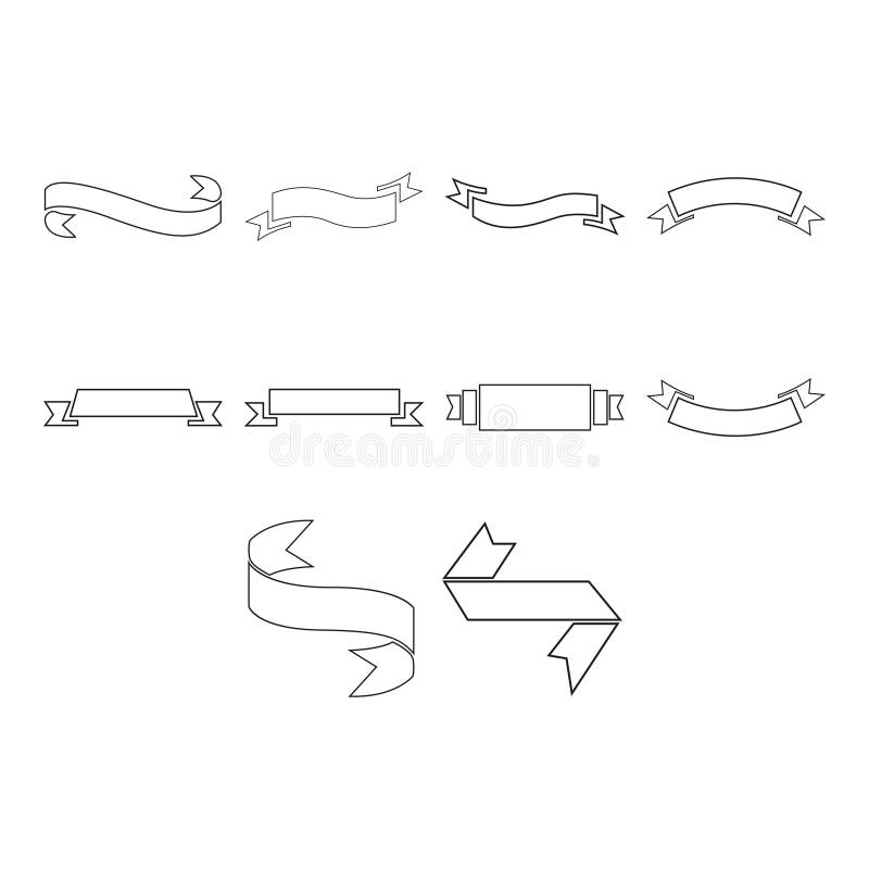 Banner icon set stock vector. Illustration of banner - 292260090