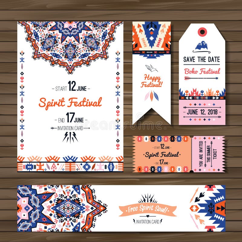 Native American Indian Ethnic Traditional Geometric Art Design Elements ...