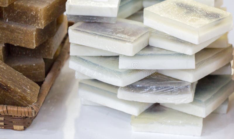 Collection of Bars of Hand Made Soap Stock Image - Image of care, soaps ...