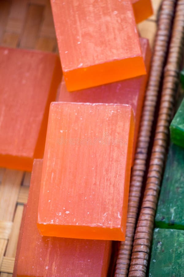 Collection of Bars of Hand Made Soap Stock Image - Image of organic ...
