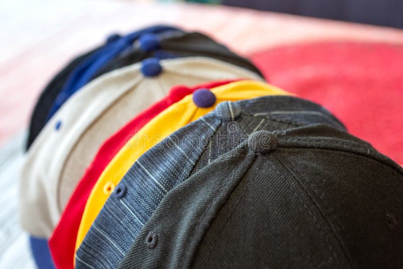 Several baseball caps stock image. Image of favorite - 156792993