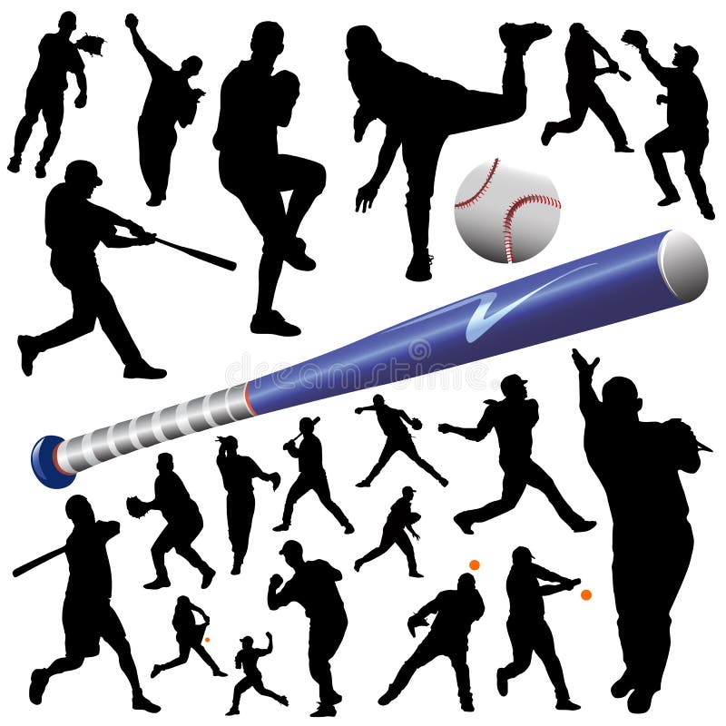 Collection of Baseball Vector Stock Vector - Illustration of ball ...