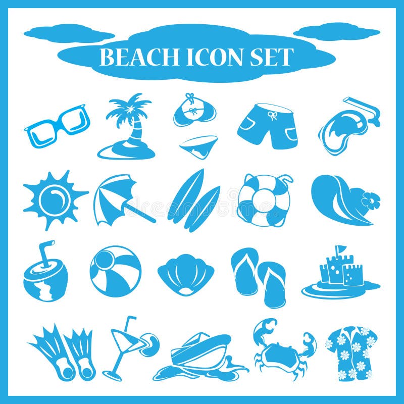 Beach Icons Vector Stock Illustrations – 46,950 Beach Icons Vector ...
