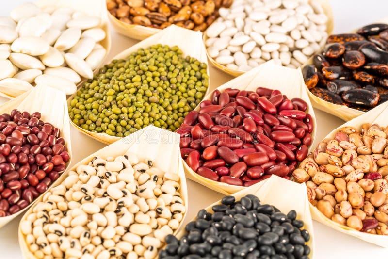 Collection of beans stock image. Image of organic, borlotti - 164414625