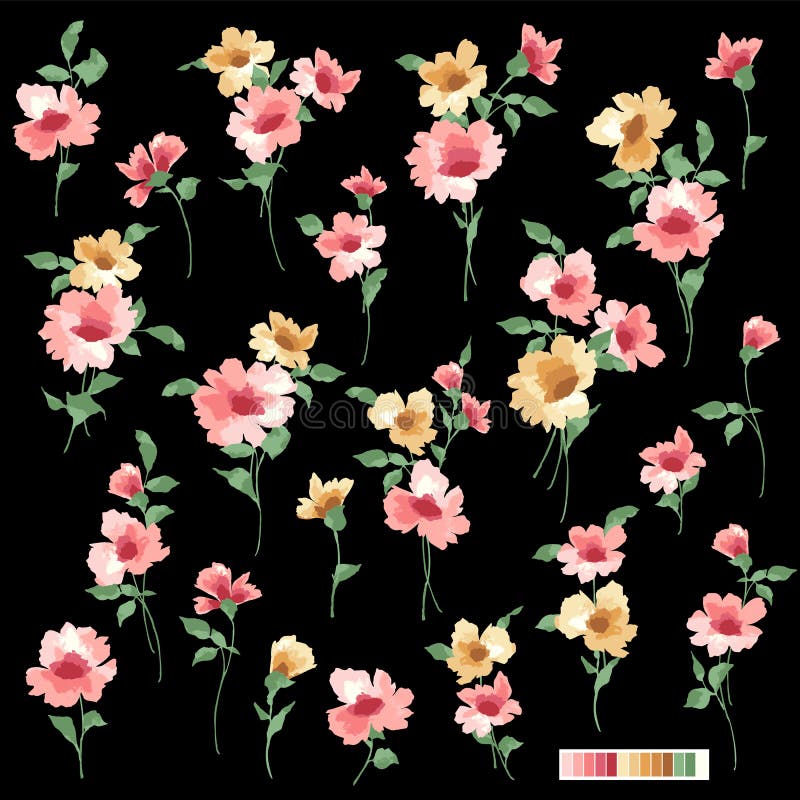 I Made a Beautiful Flower with a Vector, Stock Vector - Illustration of ...