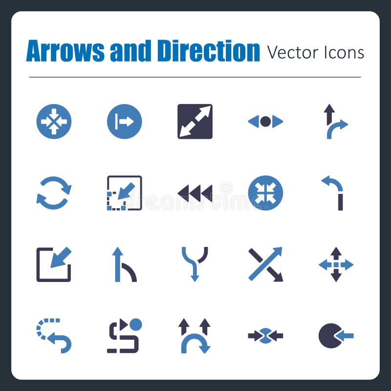 Arrows and Direction stock vector. Illustration of forward - 264688686