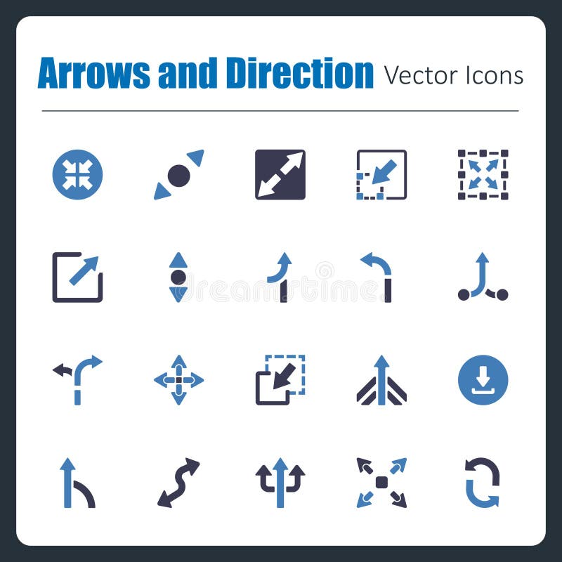 Arrows and Direction stock vector. Illustration of vector - 264688711