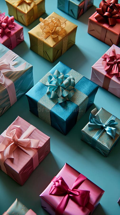 A Collection of Beautifully Wrapped Presents, Ready for a Special ...