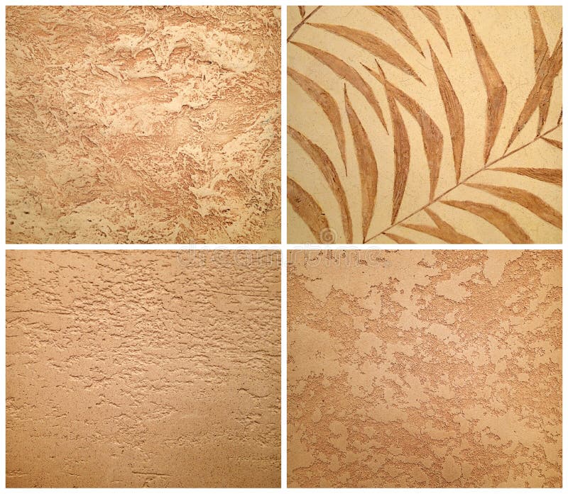 Collection of Beige Decorative Plaster, Art Brush Texture Stock Image - Image of cement ...