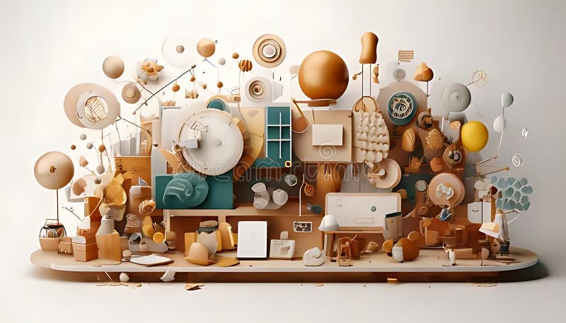 A Collection of Beige and Pastel-toned Objects are Thoughtfully ...