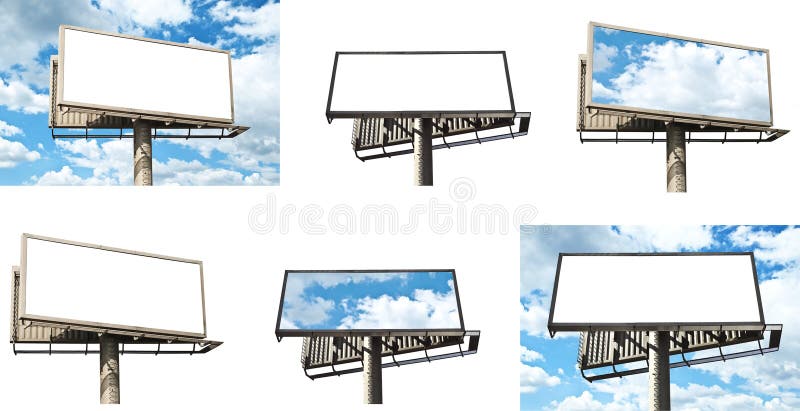 Collection of Billboards in High Resolution Stock Image - Image of ...