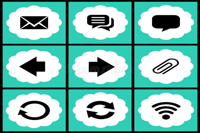 Web Navigation // Azure Series Stock Vector - Illustration of page ...