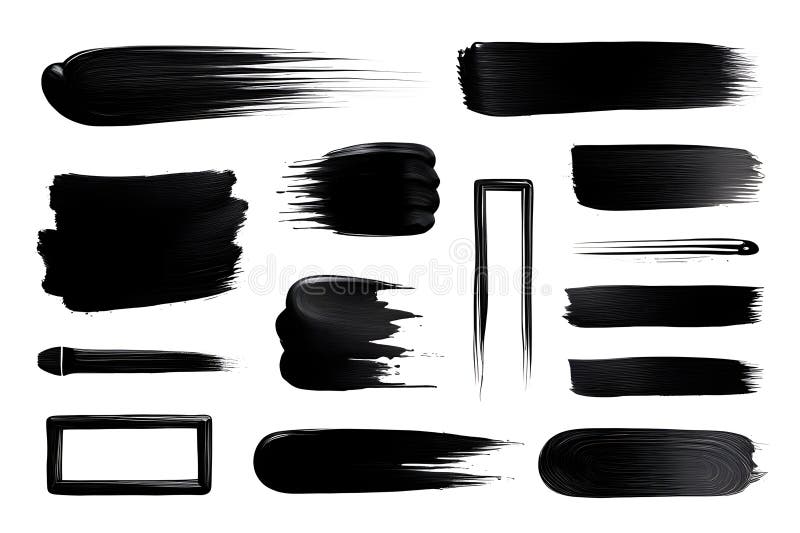 Black Paint Rectangular Frame Stock Illustrations – 2,982 Black Paint ...