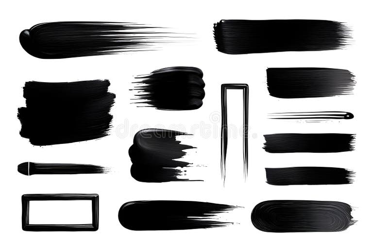 Black Paint Rectangular Frame Stock Illustrations – 2,982 Black Paint ...