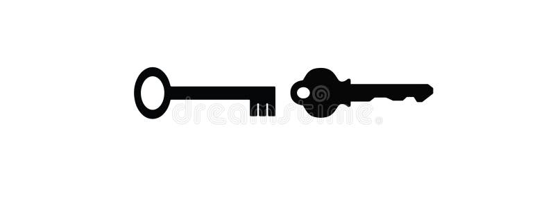 Print KEY ICON SET. KEY BLACK FLAT and LINE VECTOR COLLECTION ISOLATED ...
