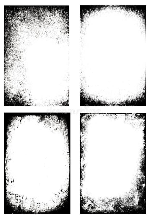 Grunge Frames and Edges Vector Stock Vector - Illustration of ...