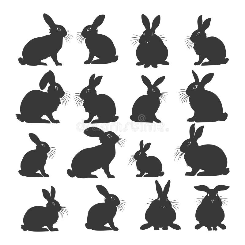 Bunny Looking Back Tail Stock Illustrations – 17 Bunny Looking Back ...