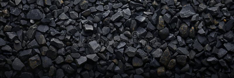 A Pile of Black Rocks. Generative AI Stock Illustration - Illustration ...