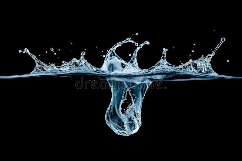 Black Water Splash Vector Set Stock Illustration - Illustration of ...