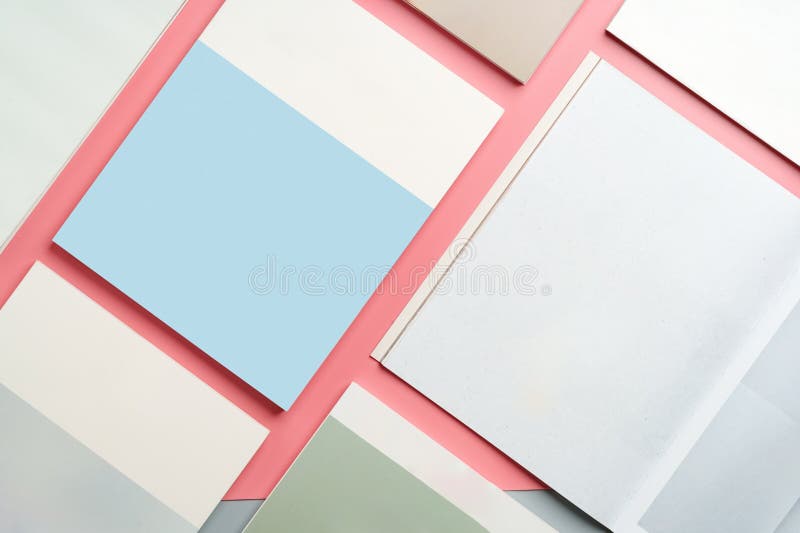 A Collection of Blank Papers Stacked on a Pink Surface for Creative ...