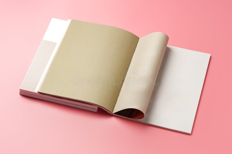 A Collection of Blank Papers Stacked on a Pink Surface for Creative ...
