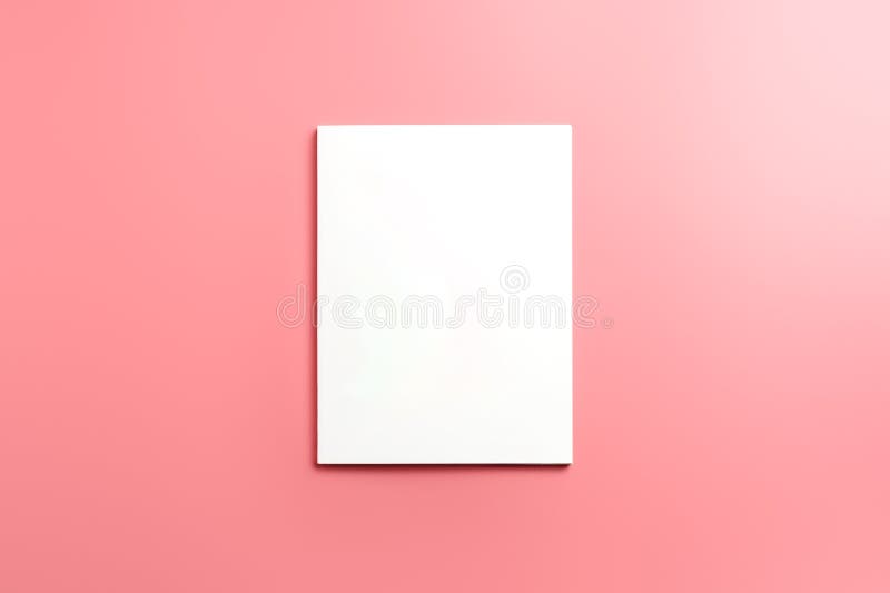 A Collection of Blank Papers Stacked on a Pink Surface for Creative ...