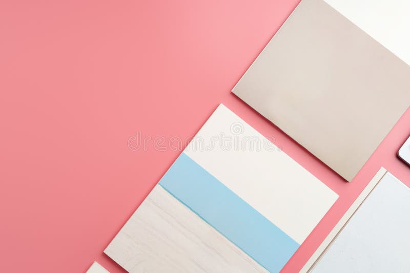 A Collection of Blank Papers Stacked on a Pink Surface for Creative ...