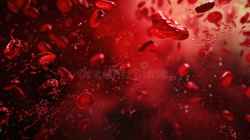 A Collection of Blood Drops in a Medical Bottle with a Dropper Lid ...