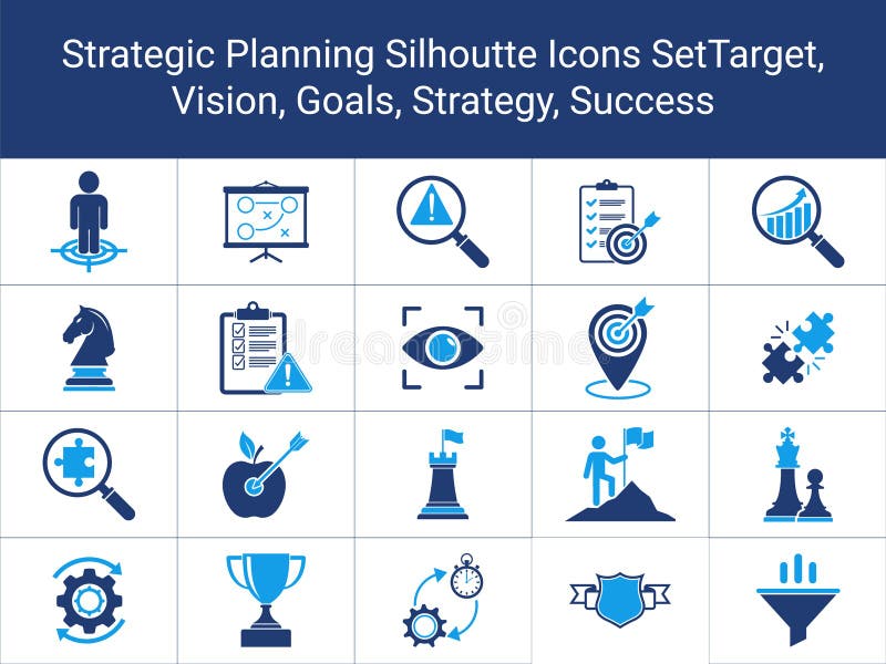 Strategic Planning Icon, Target, Planning, Goal, Success, Strategy ...