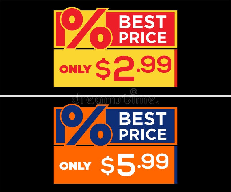 Collection of Blue Labels Sale or Discount Sticker Vector Illustration ...