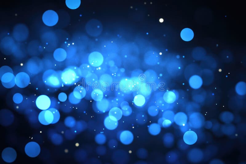 A Collection of Blue Lights Illuminating a Dark Space Stock Image ...