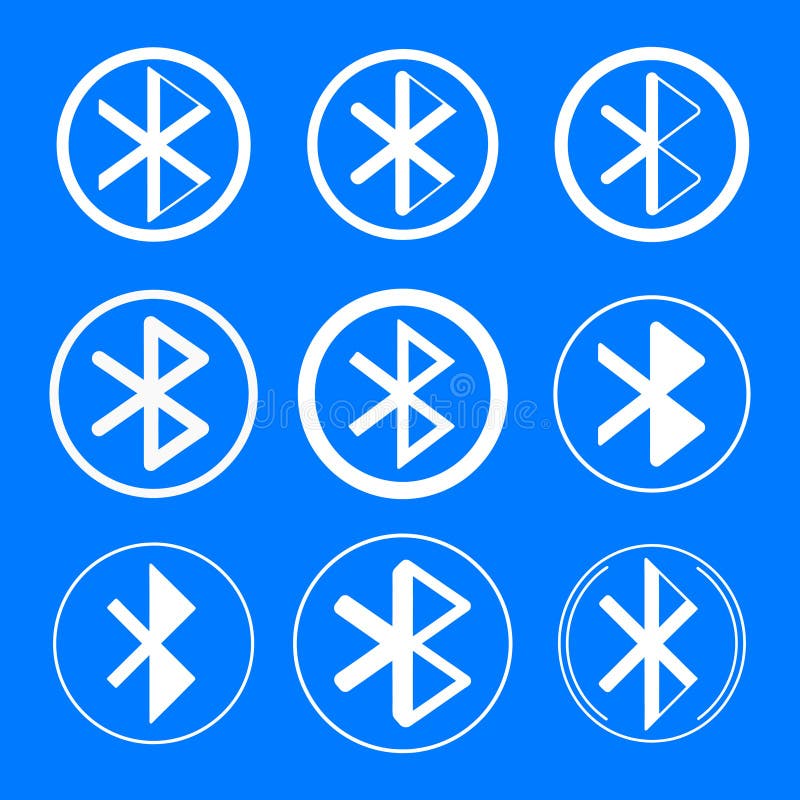 Bluetooth Icon Connect Icon Listen Icon Stock Vector - Illustration of ...