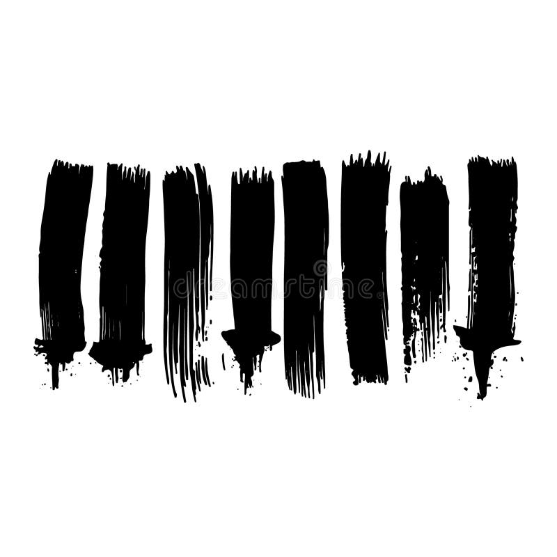 A Collection of Bold Brush Stroke Patterns with Varying Textures and ...