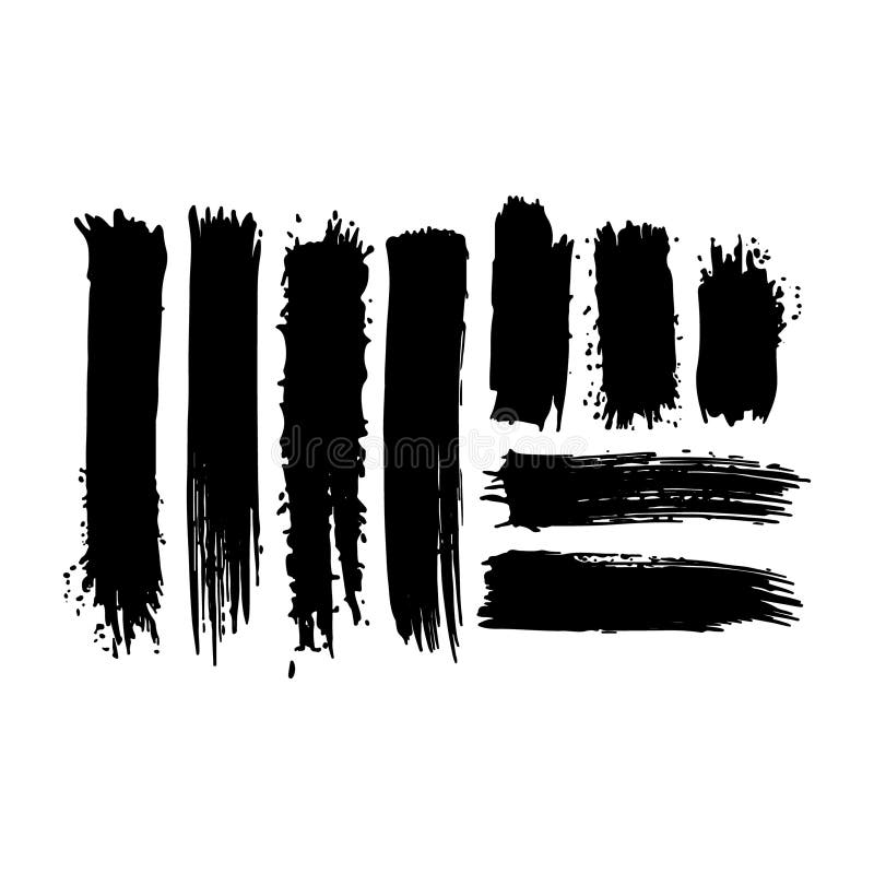 A Collection of Bold Brush Stroke Patterns with Varying Textures and ...