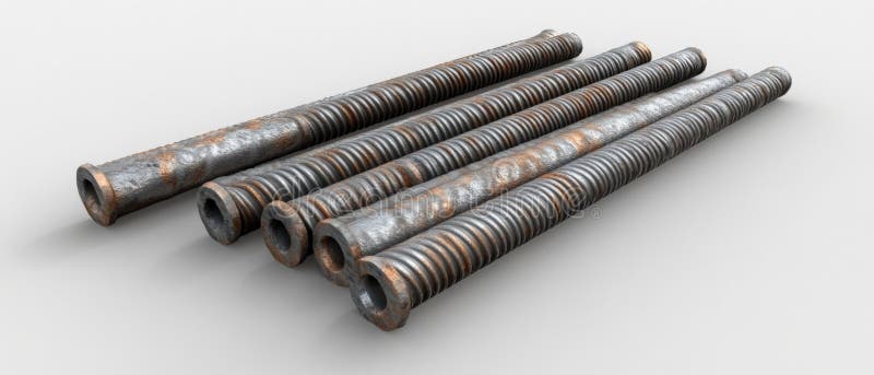 A Collection of Bolts Sitting on a Table, Suitable for DIY Projects or ...