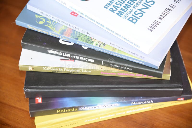 A Collection of Books is the Hope of Achieving Goals Editorial Image ...