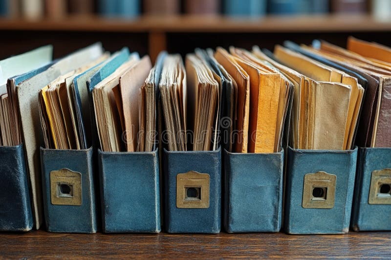 A Collection of Books Placed on a Wooden Table, Ideal for Use in ...