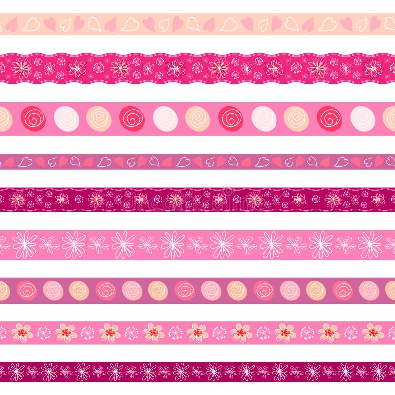 Collection Borders for Decor. Stock Vector - Illustration of border ...