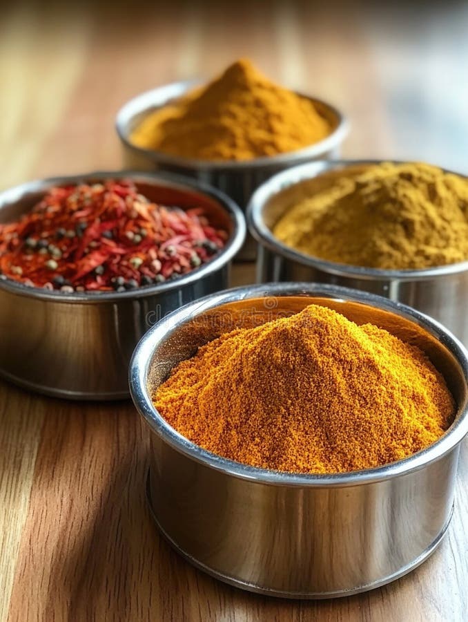 Spice Bowls stock image. Image of kitchen, recipe, gourmet - 373175365