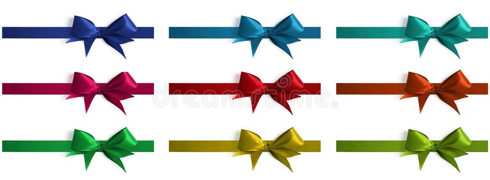 Collection of bows stock photo. Image of element, ribbon - 20245506