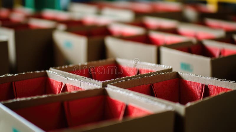 A Collection of Boxes Arranged in a Room Stock Image - Image of simple ...