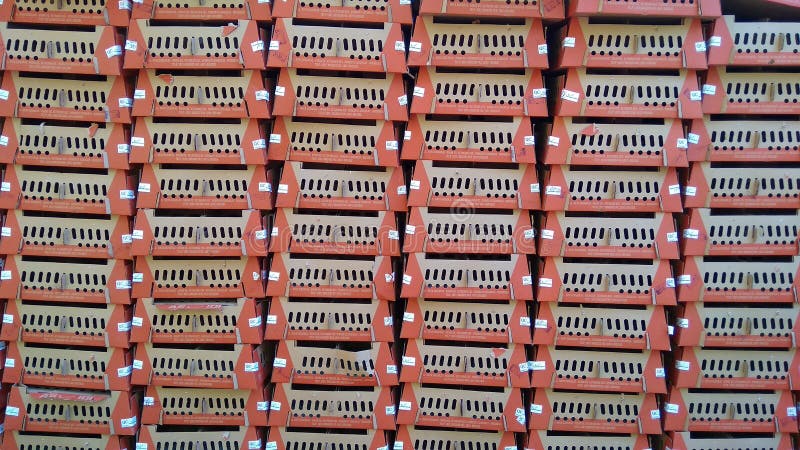 A Collection of Boxes Neatly Arranged Long Up and Very Much Stock Image ...