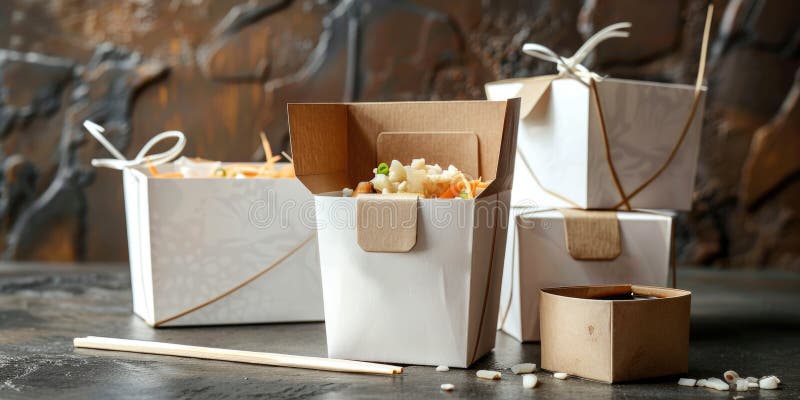 A Collection of Boxes Stacked on a Table Stock Photo - Image of table ...