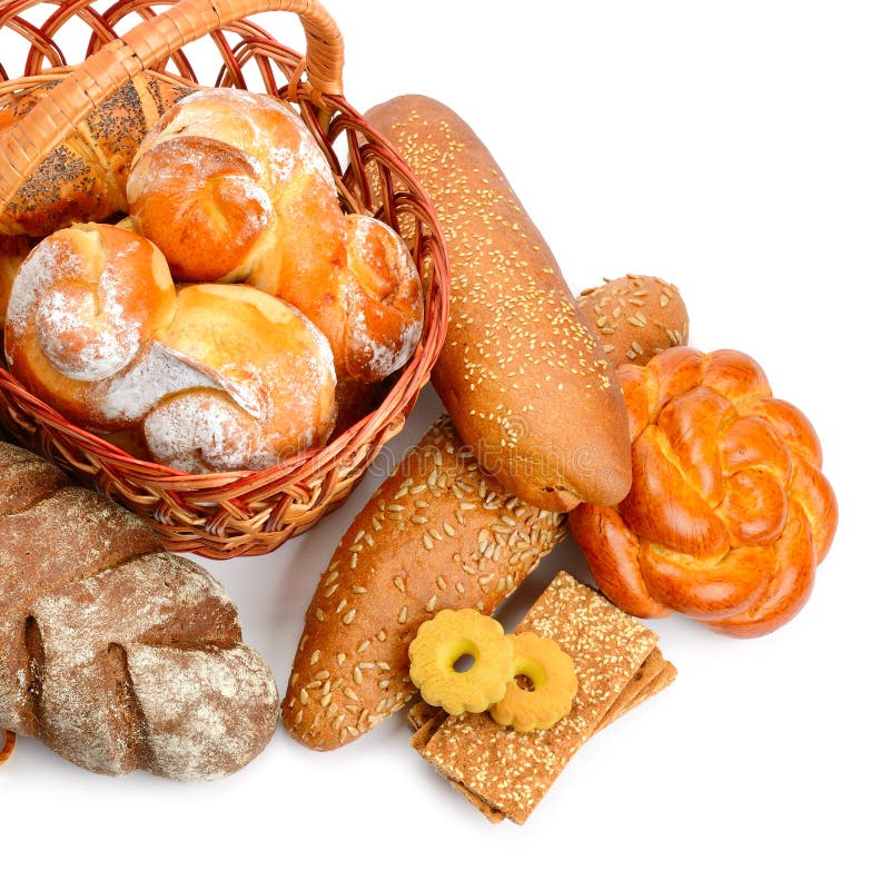 Collection of Bread Products Stock Photo - Image of biscuit, dinner ...