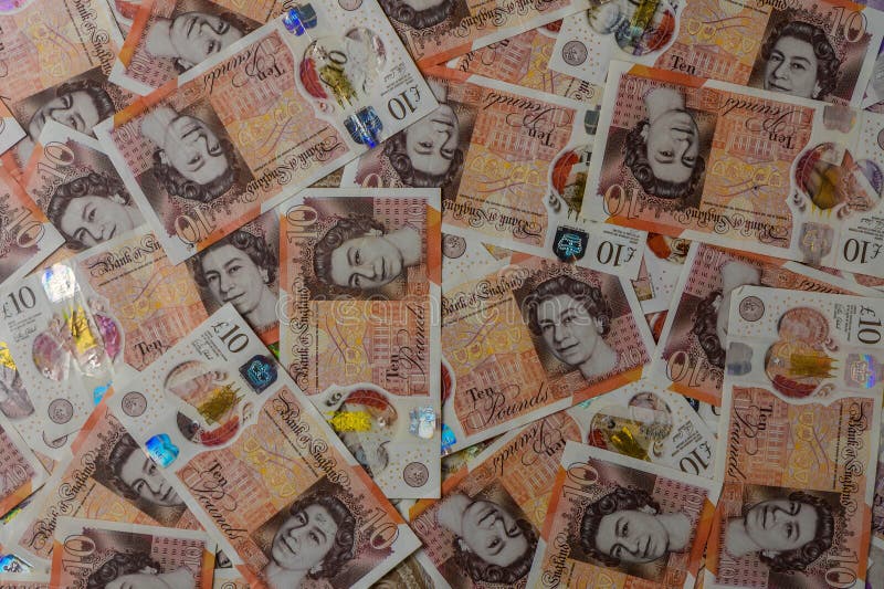A Collection of British Sterling Twenty Pound Notes Stock Image - Image ...